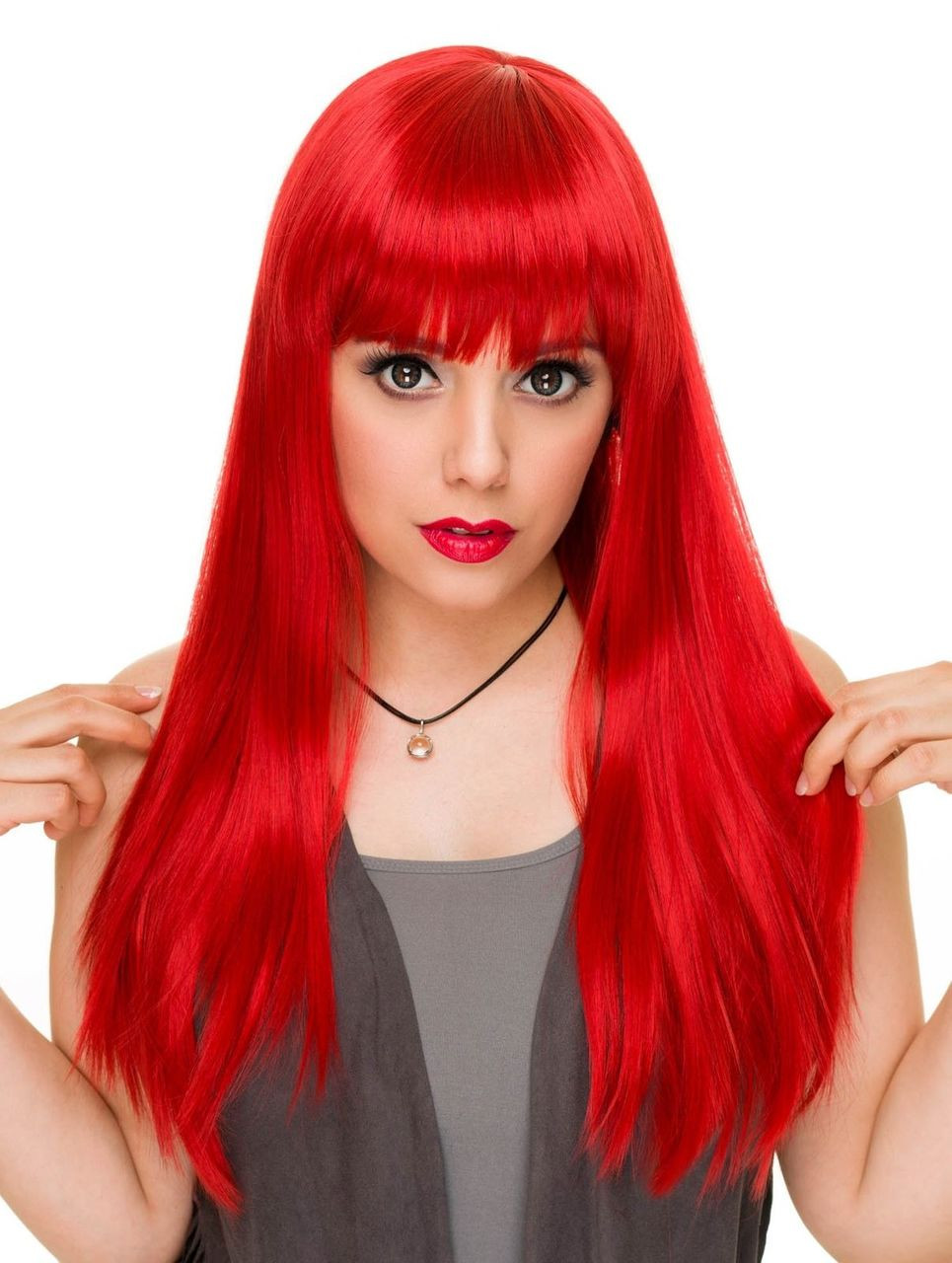 Rockstar Pin-Up Classic Red Wig | The Costume Shoppe | Wigs Calgary