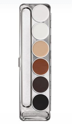 Kryolan Professional Aquacolor 6 Shade Old Age SPI Pallette - The ...