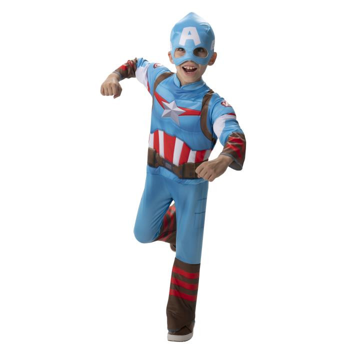 Boys Army Costume Rubie's Marvel Captain America Child Costume ...