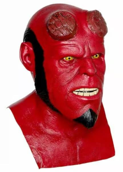 Hellboy Latex Mask | Hellboy | Character Masks - The Costume Shoppe