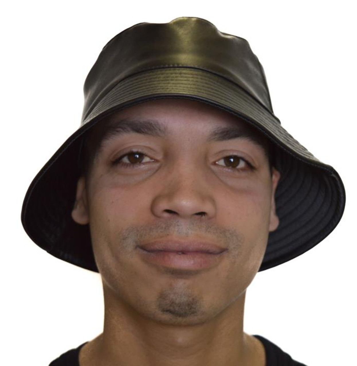 Leatherlike Rapper Bucket Hat | 90s | Hats and Headpieces - The Costume ...