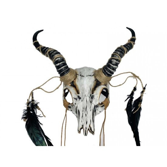 White Voodoo Mask | Animal Skull Masks - The Costume Shoppe