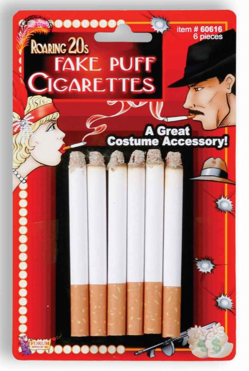 Fake Puff Cigarettes 6 Pack Costume Accessory