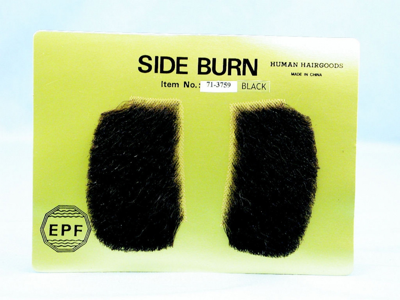 Black Elvis Sideburns | 60s & 70s | Facial Hair - The Costume Shoppe