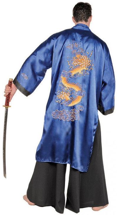Blue Embroidered Samurai Warrior Plus Size | Mens Costumes - The ...