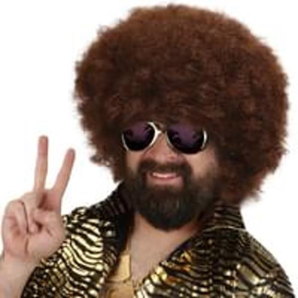 Black Afro Pet Wig Costume - The Costume Shoppe
