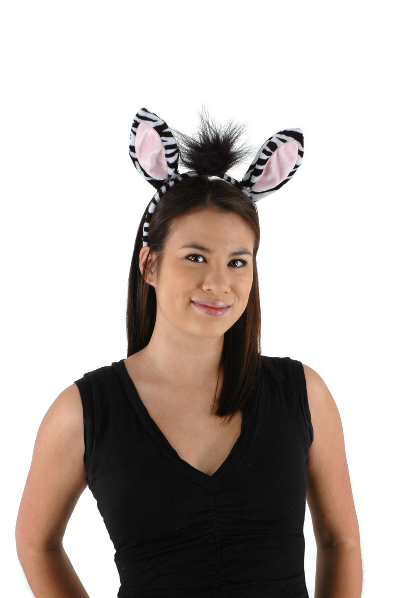 Zebra Ears & Tail Set | Animals | Accessories - The Costume Shoppe
