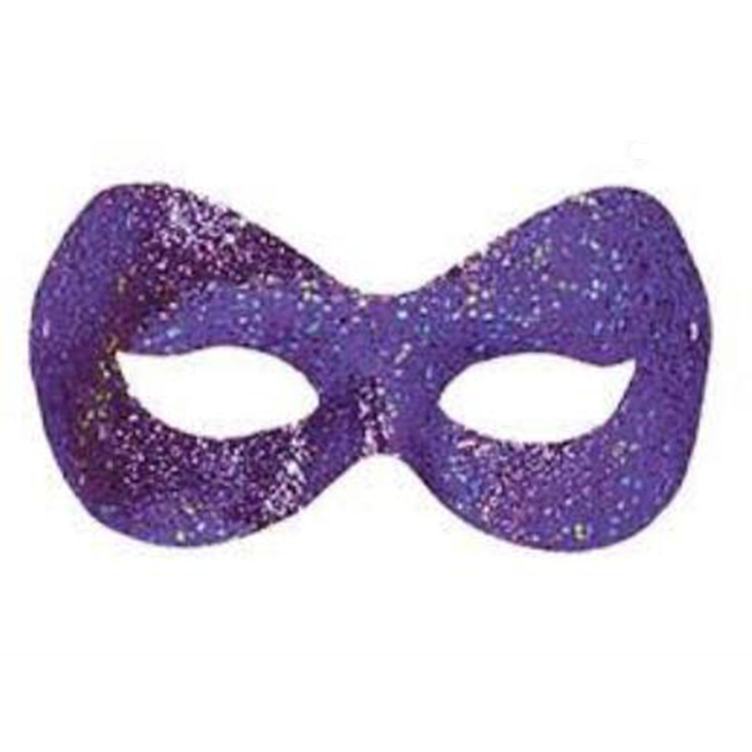 Hollywood Purple Glitter Mask - The Costume Shoppe