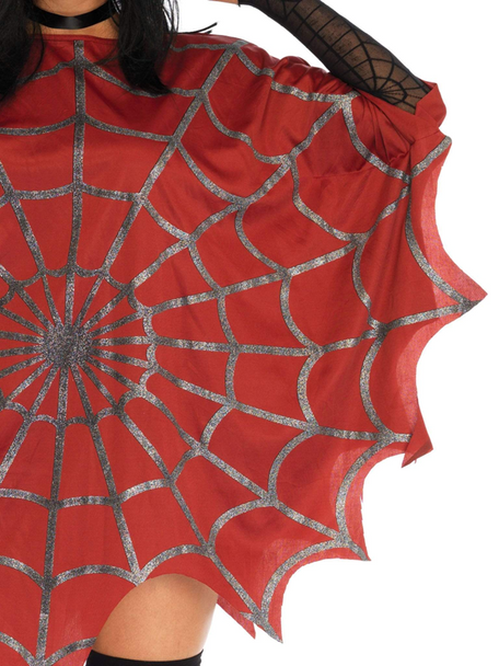 Lydia Deetz Beetlejuice Glitter Spider Web Poncho | Beetlejuice ...