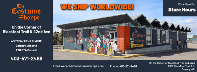The Costume Shoppe | Canada's Costume Store | Shop Online!