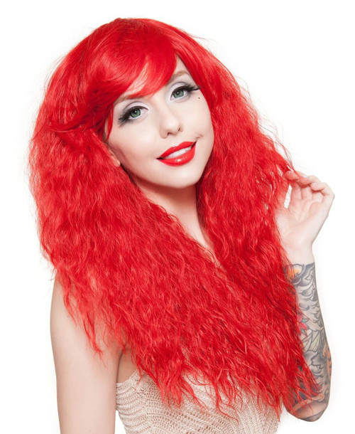 Rockstar Crimped Cosplay Red Wig | The Costume Shoppe | Wigs Calgary