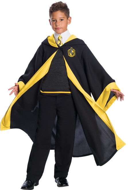Children's Deluxe Hufflepuff Robe Harry Potter Costume - The Costume Shoppe