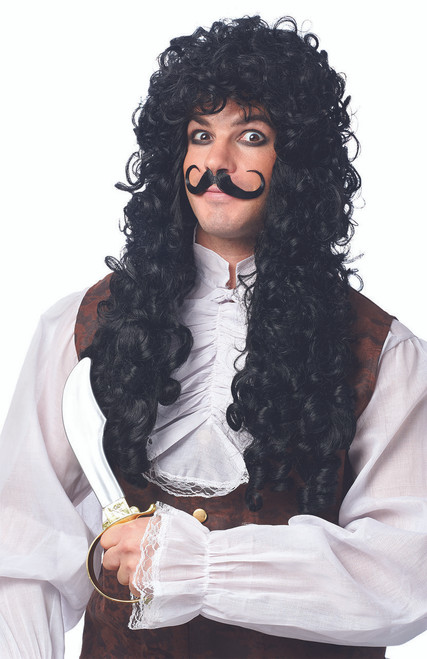 Captain Hook Peter Pan Tight Curly Wig | Peter Pan | Character Wigs ...