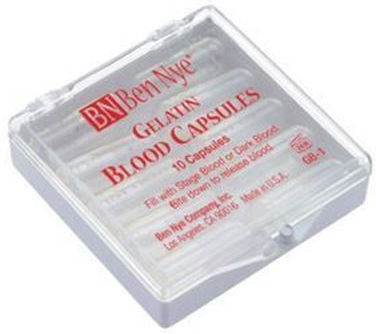Gel Blood Capsules | Ben Nye | Makeup - The Costume Shoppe