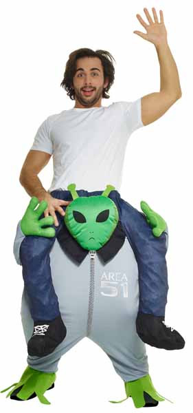 Piggyback Alien Inflatable Morphsuit Costume | Aliens | Mens Costumes ...
