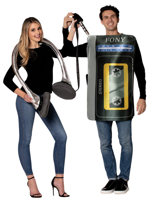 Cassette Player & Headphones Couples Costume | Fun & Humor | Adult ...