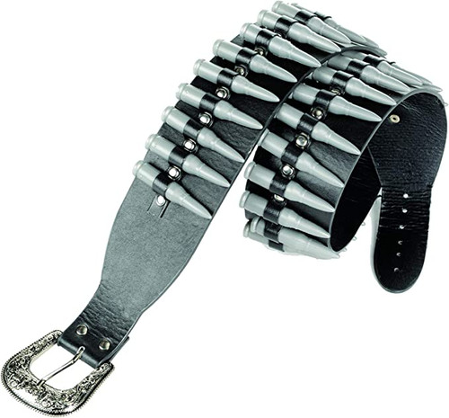 Black Bullet Belt Western or Military Bandolier | Western | Accessories ...