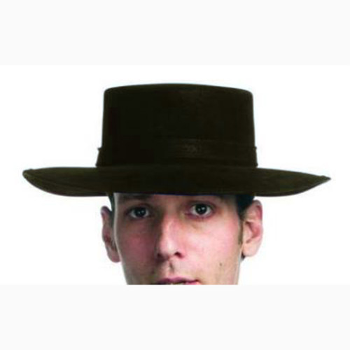 Leatherlike Brown Spanish Hat | Around the World | Hats and Headpieces ...