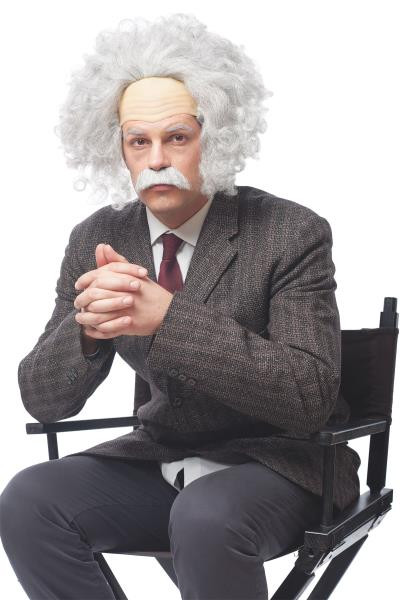 Einstein Wig and Moustache - The Costume Shoppe