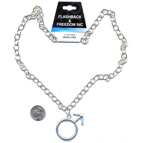 Male Symbol Necklace | 1960s | Accessories - The Costume Shoppe