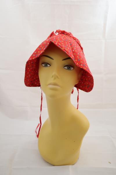 Bonnet Red Flower | Prairie and Frontier | Hats and Headpieces - The ...