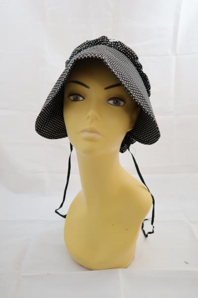 Bonnet Black Polka Dots | Prairie and Frontier | Hats and Headpieces ...