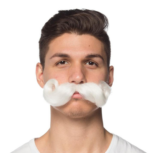 Santa Moustache Bushy White | Santa and Seasonal | Makeup - The Costume ...