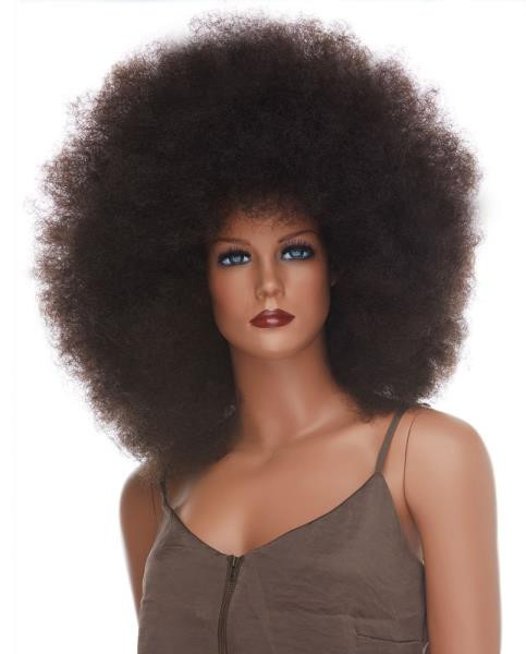 Large Afro Wig Medium Brown | 70s Disco | Decade Wigs | Wigs - The ...