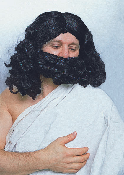 Biblical Wig and Beard Set Black | Biblical Wigs - The Costume Shoppe