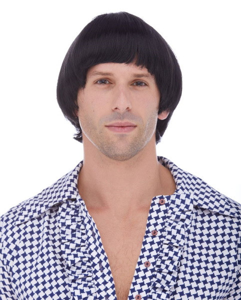 60s Black Groovy Mod Wig | 1960s | Decade Wigs - The Costume Shoppe
