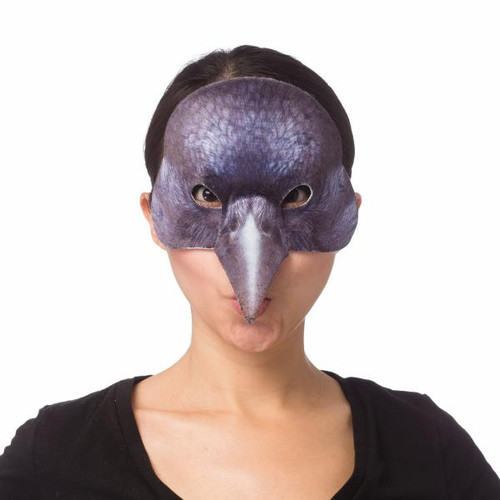 Crow Raven Sublimated Bird Mask | Animal Masks - The Costume Shoppe