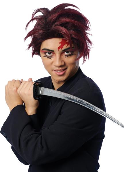 Anime Slayer Tanjiro Wig | Demon Slayer | Character Wigs - The Costume ...
