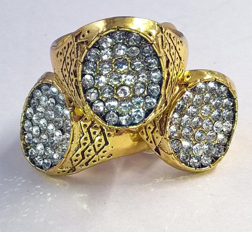 Feminine Gem Pimp Ring Gold | 70s | Costume Pieces and Kits - The ...