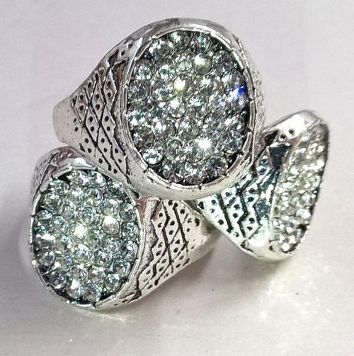 Feminine Gem Pimp Ring Silver | 70s | Costume Pieces and Kits - The ...