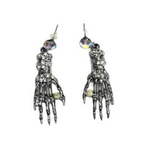 Black Skeleton Hand Earrings & Necklace | Halloween | Accessories - The ...