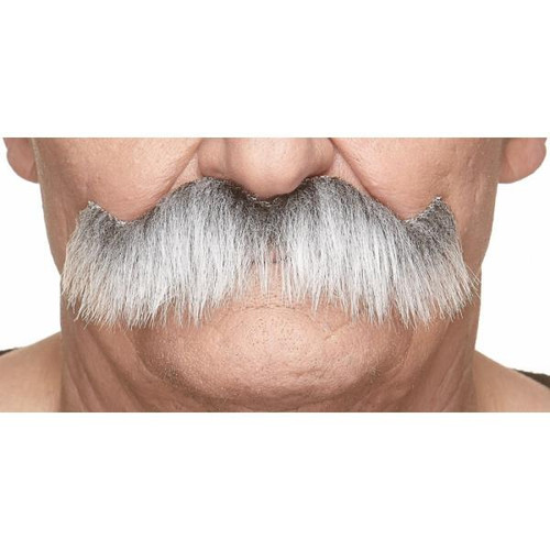 Gentleman Mustache | Grey and White | European Moustaches ...