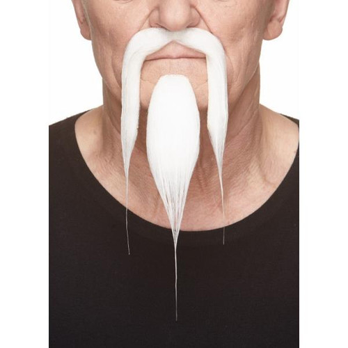 Fu Manchu Facial Hair | White | European Moustaches | Applications and ...