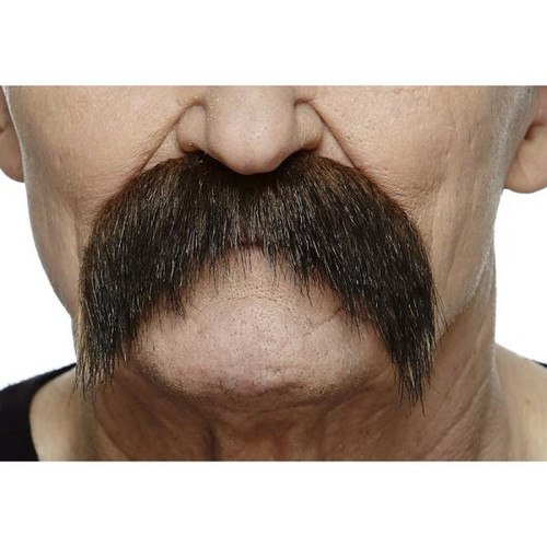 Western Sheriff Moustache | Brown and Grey | Makeup and Facial Hair ...