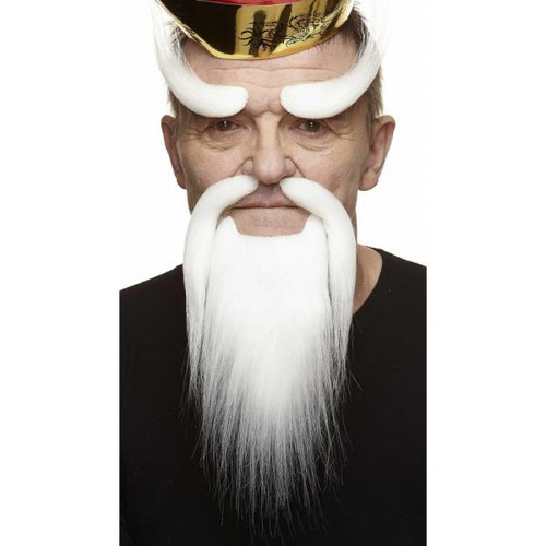 Shaolin Monk Facial Hair Set | White | Makeup and Facial Hair - The ...