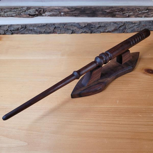 Black Walnut Wood Wand 11.75in | Fantasy | Hand Crafted Wood Wands ...