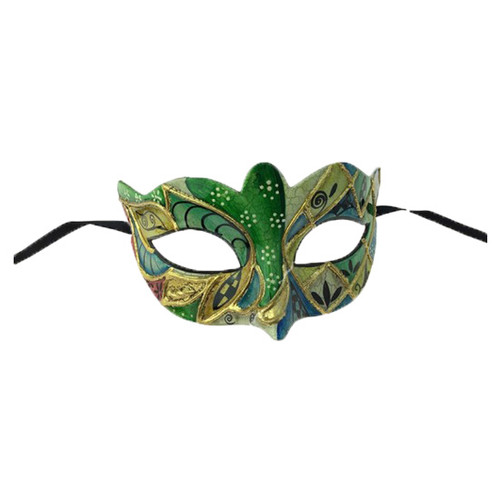 Venetian Green Mosaic Harlequin Mask | Masquerade | Accessories - The ...