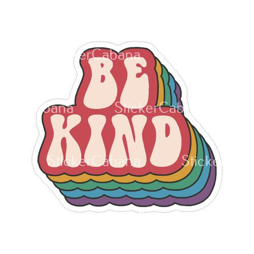 Be Kind | Sticker Cabana | Vinyl Stickers - The Costume Shoppe