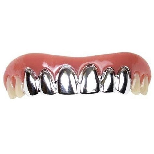 Billy Bob Silver Platinum Grillz Teeth | Fake Teeth | Prosthetics ...