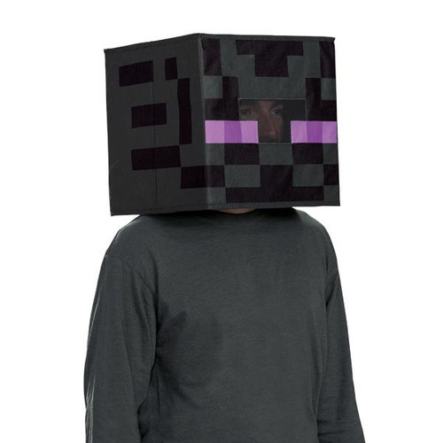 Minecraft Enderman Block Head Mask | Minecraft | Character Masks - The ...
