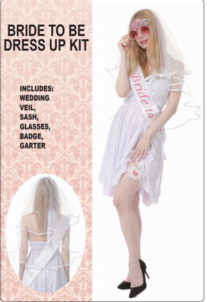 Bride To Be Accessory Kit | Bridal | Costume Kits - The Costume Shoppe
