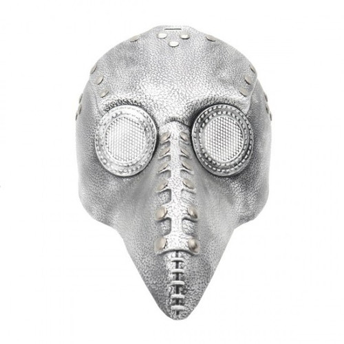 Silver Plague Doctor Steampunk Mask | Venetian and Masquerade Masks ...