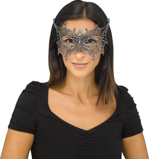 Silver Bat Gothic Lace Masquerade Mask | Gothic | Masquerade Masks ...