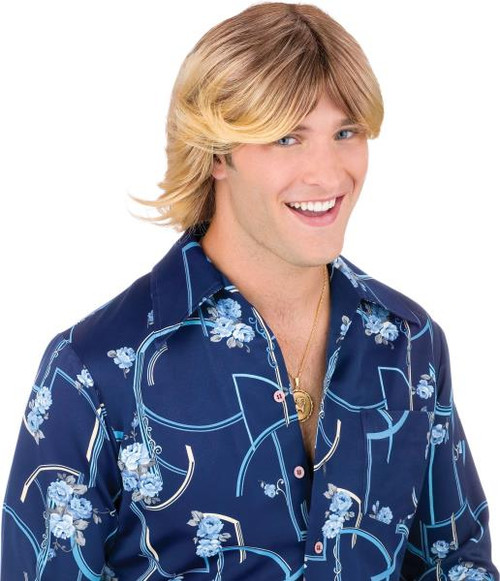70s Blonde Ladies Man Wig | 1970s | Decade Wigs - The Costume Shoppe