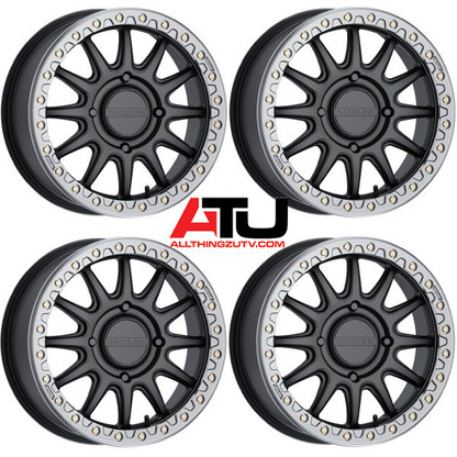 Raceline Alpha Beadlock 17" Wheels Gunmetal (+25mm) Polaris RZR 1000 XP ...