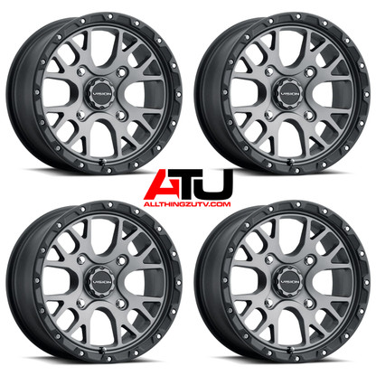 Vision Wheel 4 Lug 545 Rocker - Satin Grey - All Thingz UTV